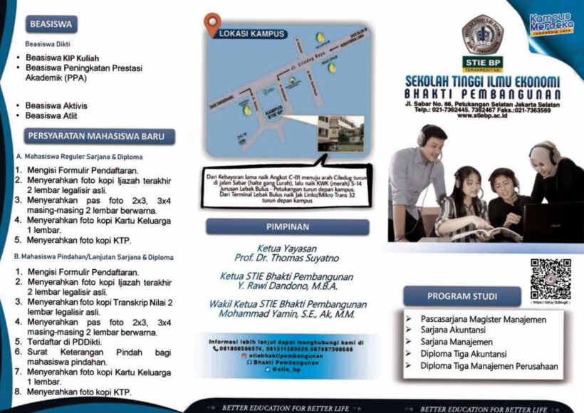 Penerimaan Mahasiswa Baru Semester Genap 2022/2023 | STIE BHAKTI PEMBANGUNAN